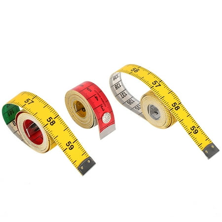 Herwey Double Scale Tap,Soft Measure Tape,3Pcs Soft Measure Tape Sewing ...