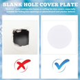 10Pcs PP Plastic Flat Round Wall Hole Cover Sheets with 100Pcs Plastic ...