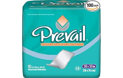 Prevail Super Underpad 30" x 30" Heavy Absorbency UP-100 100-case ...