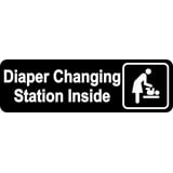 10in x 3in Diaper Changing Station Inside Magnet Door Sign - Walmart.com