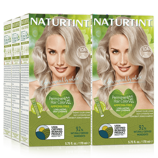 Naturtint Permanent Hair Color 10A Light ash blonde - Pack of 6 ...
