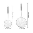 PAMINGONO 2pcs Stainless Steel Kitchen Spider Strainers with Ergonomic ...
