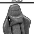 Gtracing Gaming Chair With Footrest Ergonomic Reclining Leather Chair
