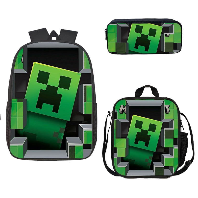 3pcs juego de cubo mundo impreso estudiante mochilas escolares para ...