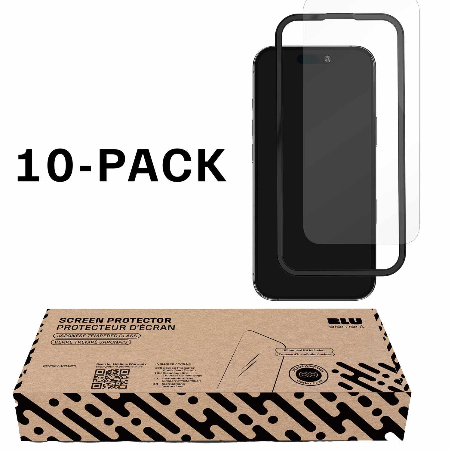 Click here for Blu Element Tempered Glass Screen Protector 10-Pac... prices