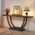 Tribesigns 63in Rustic Console Table, Narrow Entryway Storage, 2-Tier ...