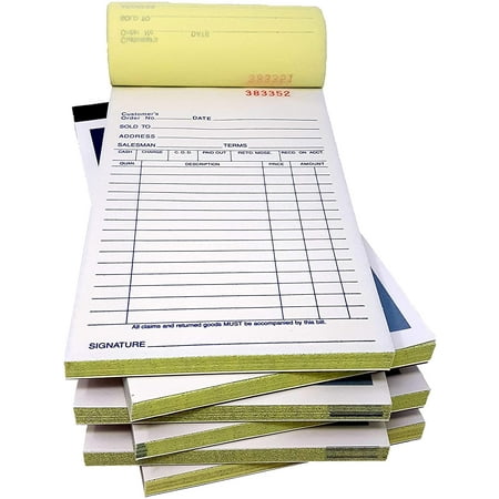 Sales Order Book, All Purpose Forms Book, 2-Part, Carbonless, White ...