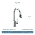 Moen Genta Gooseneck Kitchen Faucet, Chrome Finish, Brass Material, 1.5 ...