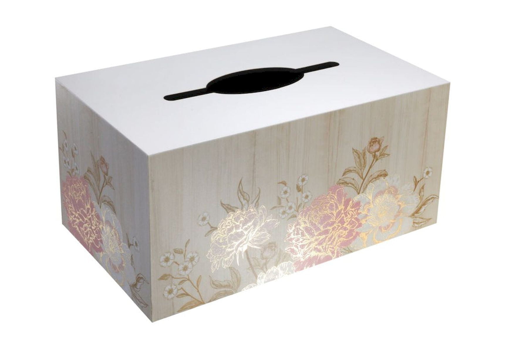 Tickled Pink Floral Tissue Box Cover - Walmart.com