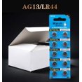 10pcs LR44 Batteries AG13 Button Cell Battery L1154 Battery 1.5V G13 ...
