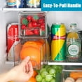 Fridge Organizer Bins, 3 Pack Refrigerator Organizer Bins Clear ...