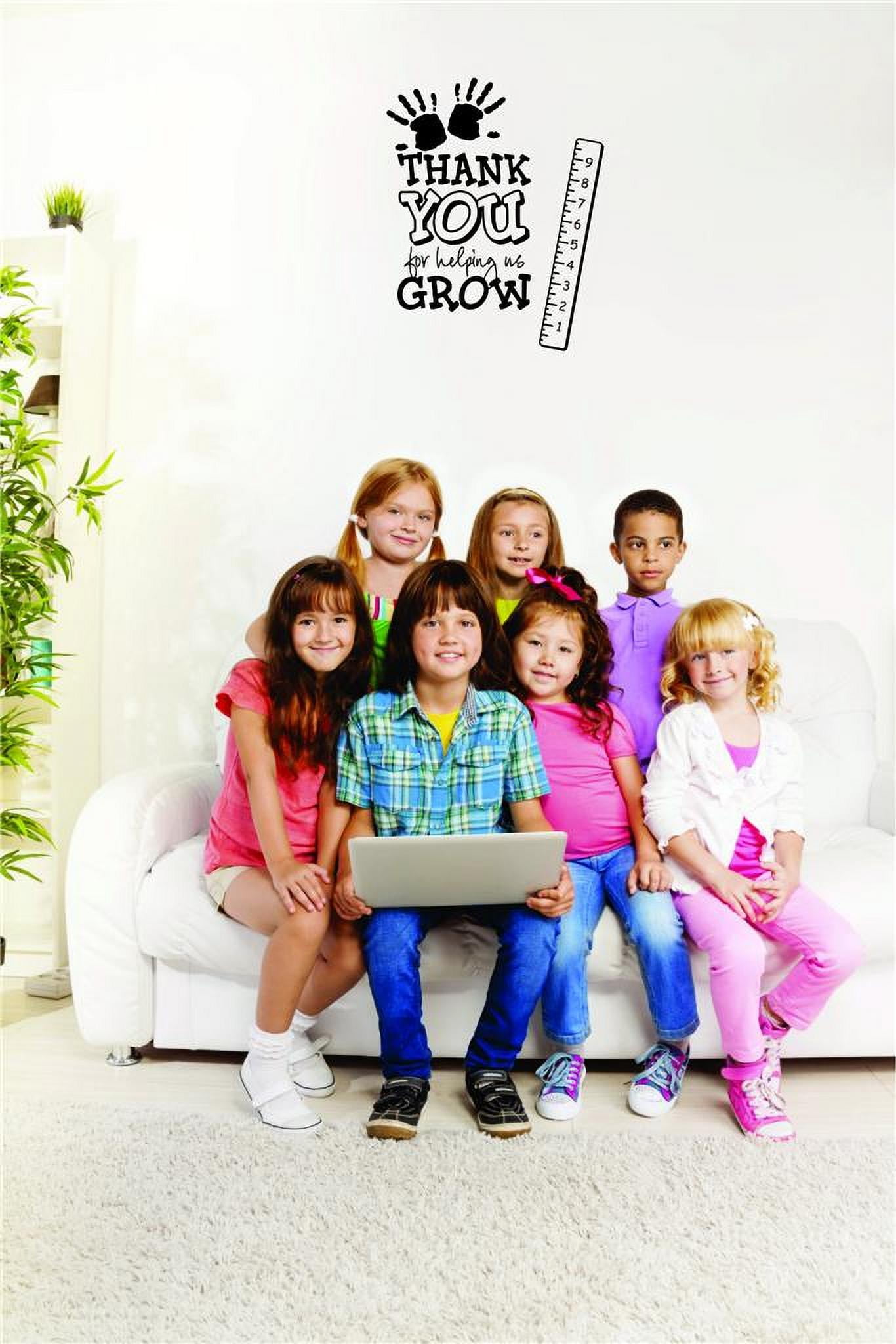 Custom Wall Decal Sticker - Thank You For Helping Us Grow Daycare ...