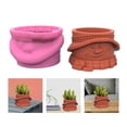 ANXPTIME Snowman Doll Pen Holder Flower Pot Silicone Molds DIY ...