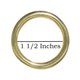 Craft County Brass O-Rings – Inside Diameter Size Options (1/2, 3/4, 1 ...