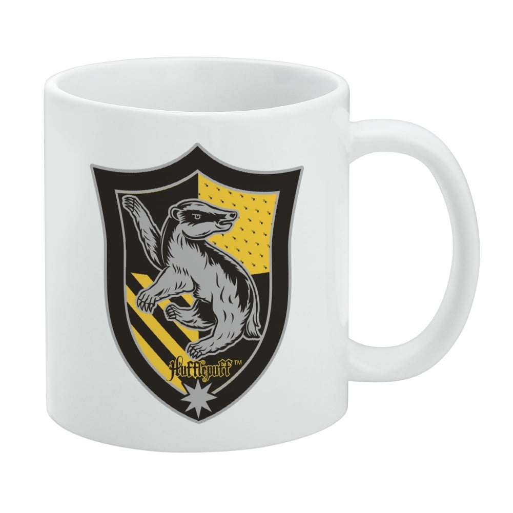 Harry Potter Hufflepuff Plaid Sigil White Mug - Walmart.com