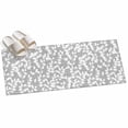 Botanical Leaves White Texture Rectangle Area Rug 2x6ft,Living Room Rug ...
