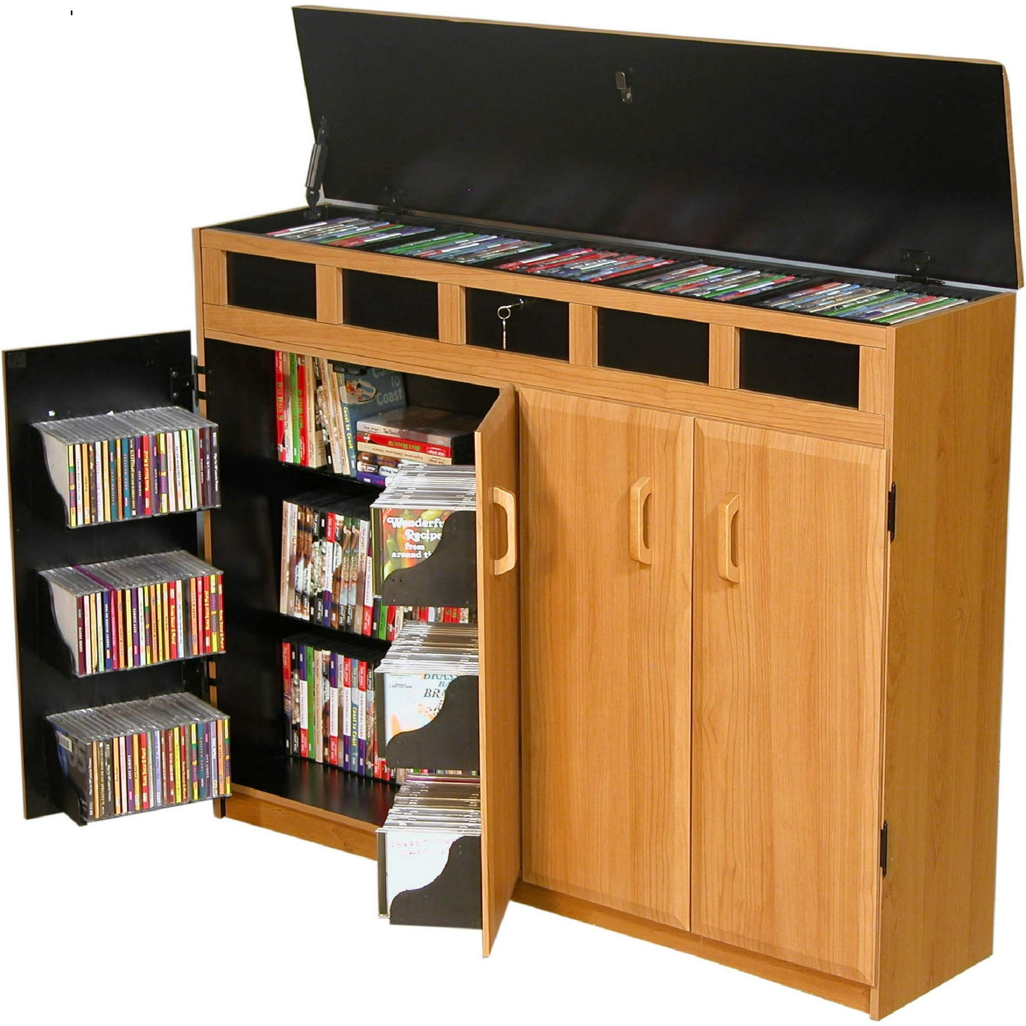 Click here for Venture Horizon Top Load Media Cabinet - Oak prices