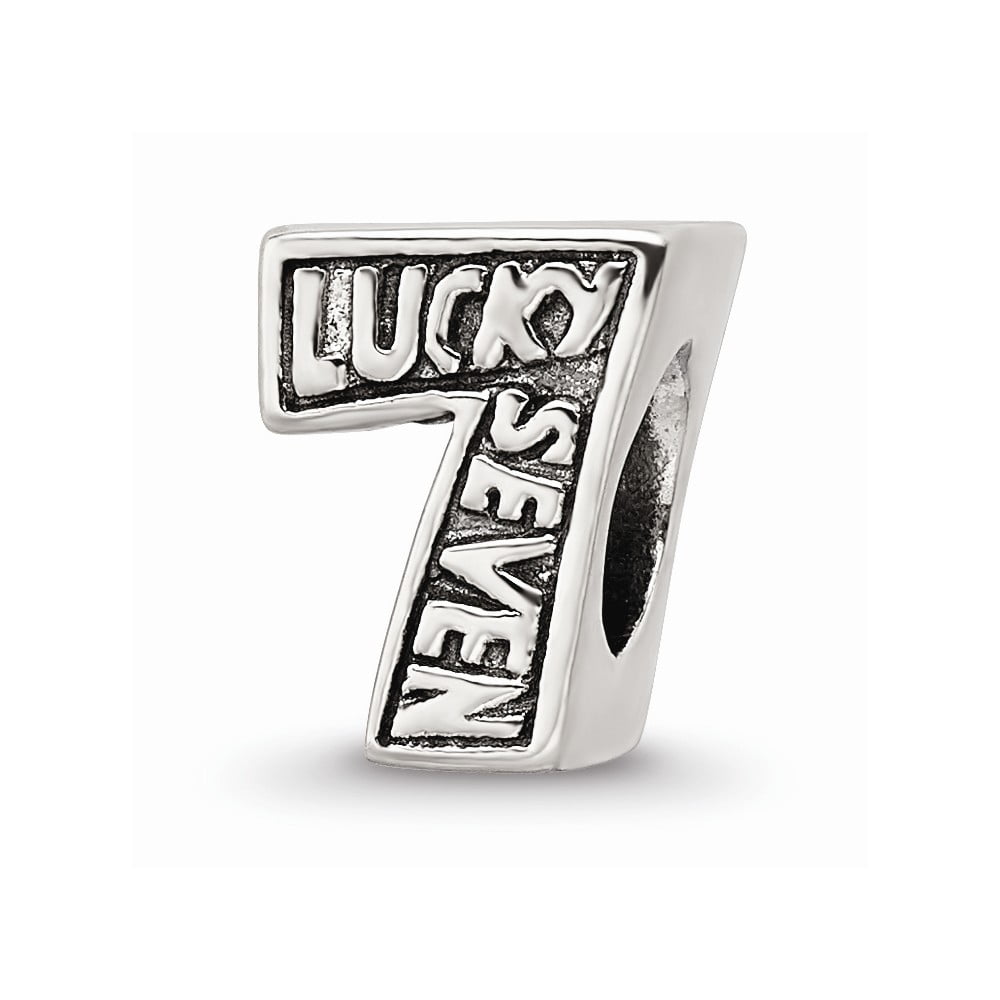 FB Jewels Sterling Silver Reflections Lucky Seven Bead - Walmart.com