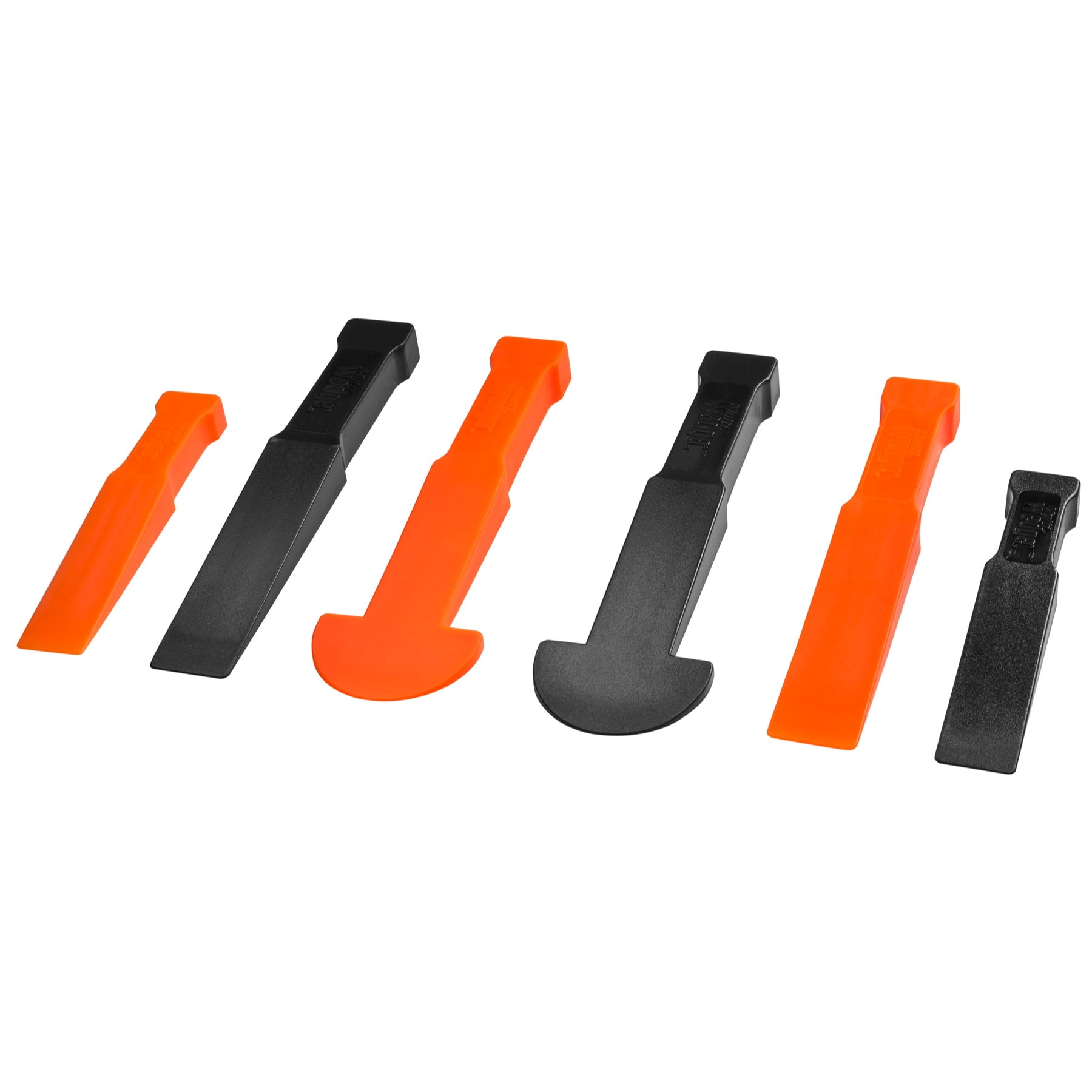 Powerbuilt 6 Piece Non-Marring Pry Bar, Moulding, Trim, Panel Set ...