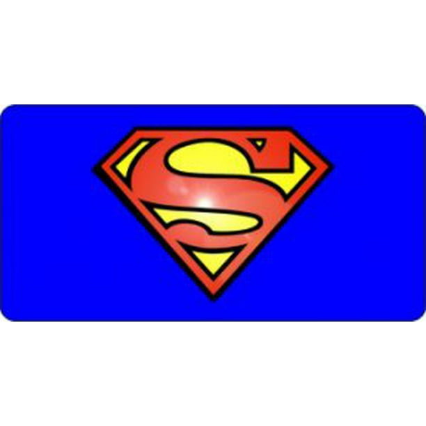 Superman Logo Photo License Plate - Walmart.com - Walmart.com