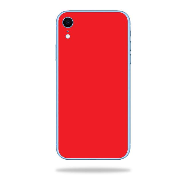 MightySkins APIPHXR-Solid Red Skin Decal Wrap for Apple iPhone XR ...