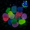 AOOOWER 100PCS Resin Glowing Rock Nighttimes Glowing Stone For Home ...