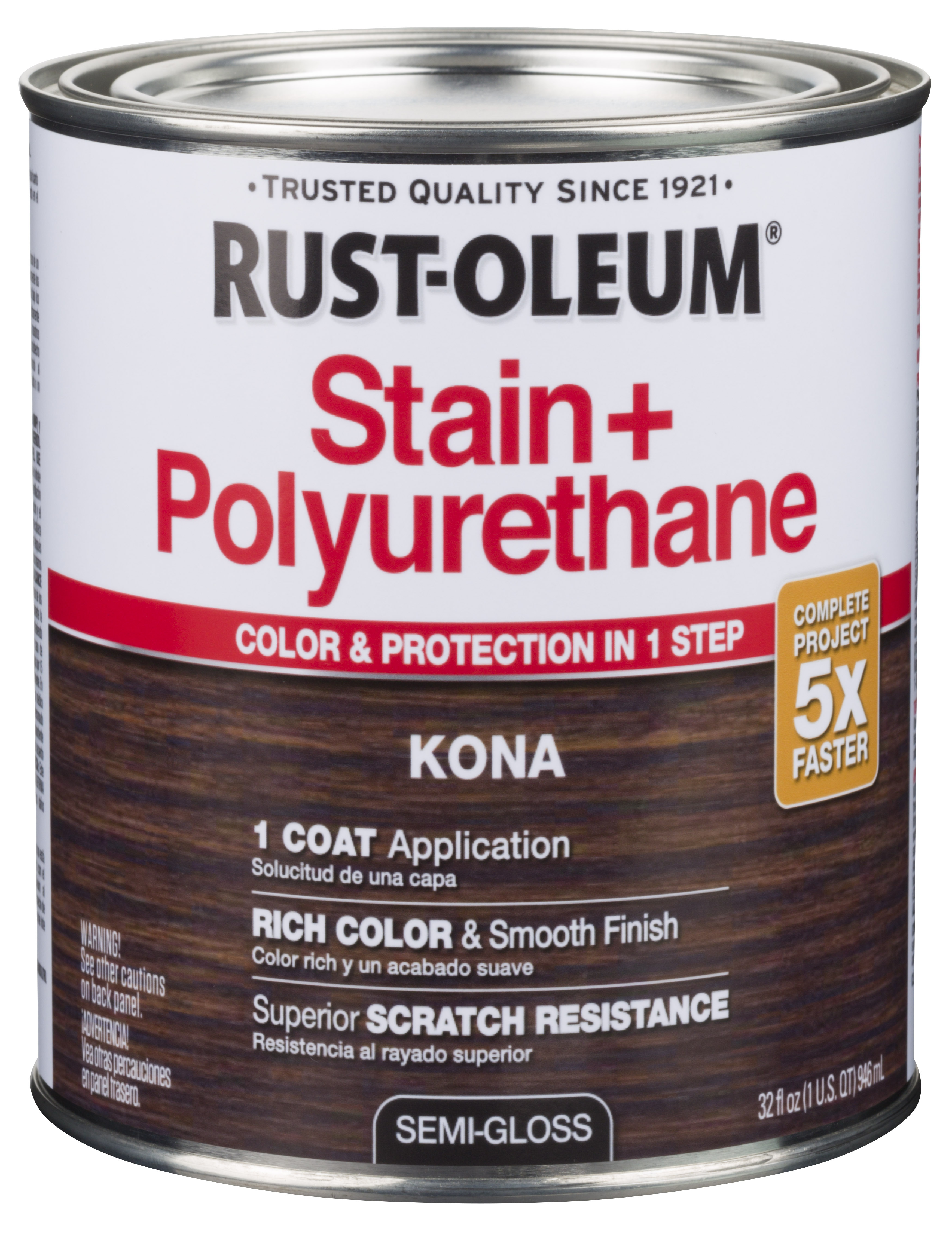 Rust Oleum Kona Stain Polyurethane Quart Wood Finish Walmart Rust Oleum Kona Stain Polyurethane Quart Wood Finish Walmart