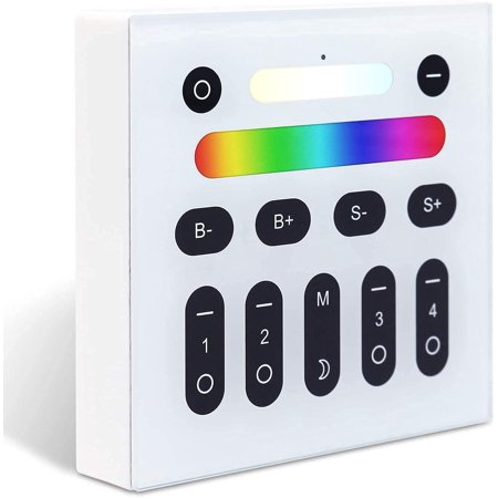 uertd RGBCCT 2.4G RF Remote Control Wall Switch, Color/ Color ...