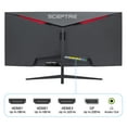 "Sceptre C305B-200UN Curved Gaming Monitor - 30"" LED, UWFHD 2560x1080, 200Hz, Built-In Speakers ...