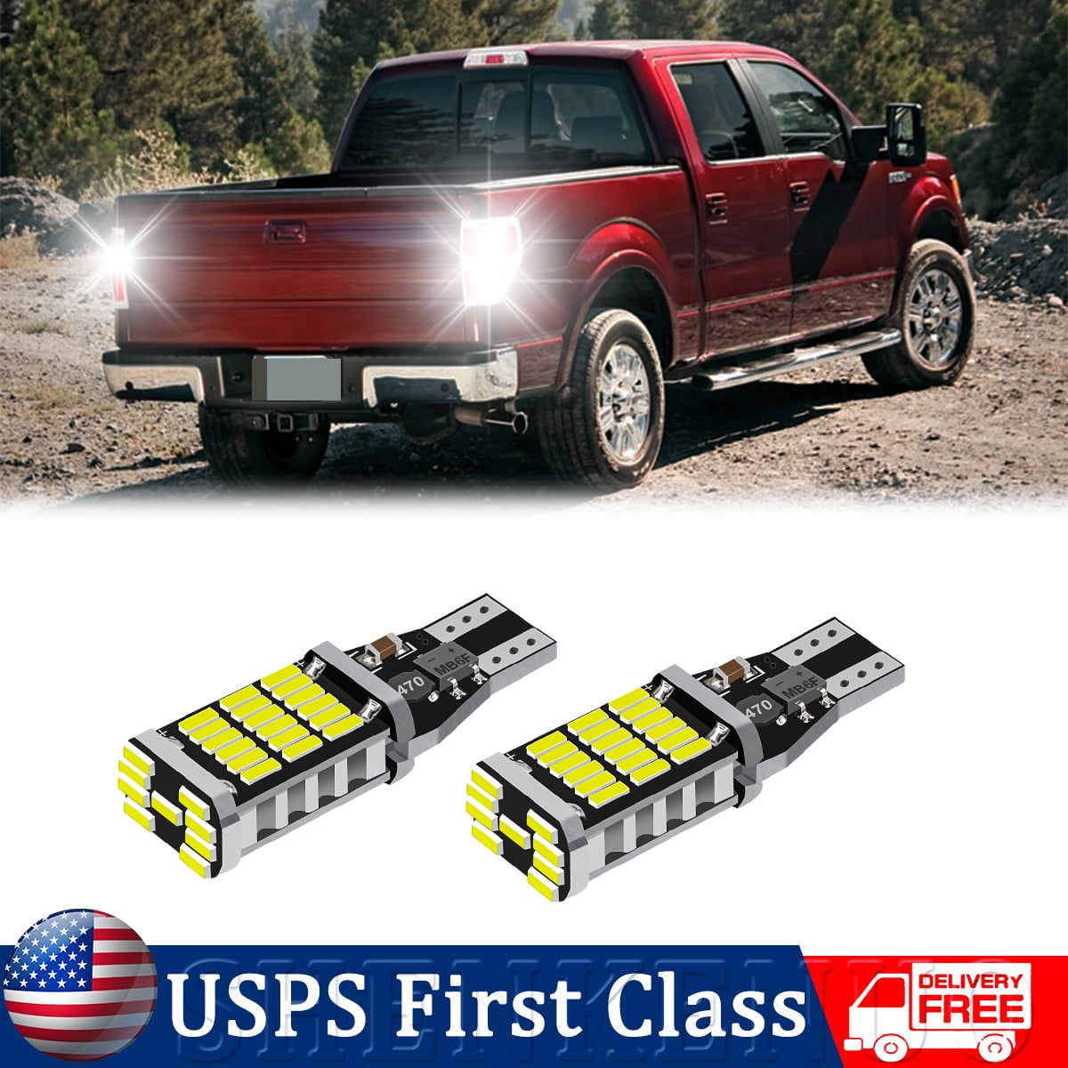 921 LED Back Up Reverse Light Bulbs for Ford F-150 2009-2014 Super ...