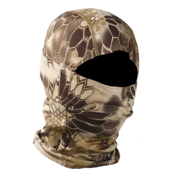 Evd-x Balaclava Premium Pasamontañas Bandana Militar Táctico Color Café Snake Diseño De La Tela ...