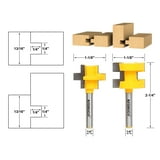 Yonico Mini Tongue & Groove Router Bit Set - 1/4" Shank - 15226q ...