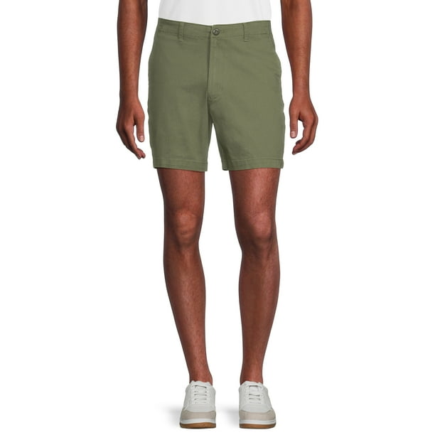 George Men's and Big Men's Flat Front Shorts, 7” Inseam, Sizes 28-54 ...