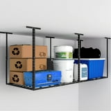 ALSO GO 3x8 ft Overhead Garage Storage Rack, Ceiling Mounted Storage ...