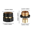 3/4" GHT Garden Hose Quick Connect Set, 2026 Upgraded Leak-Proof Male ...