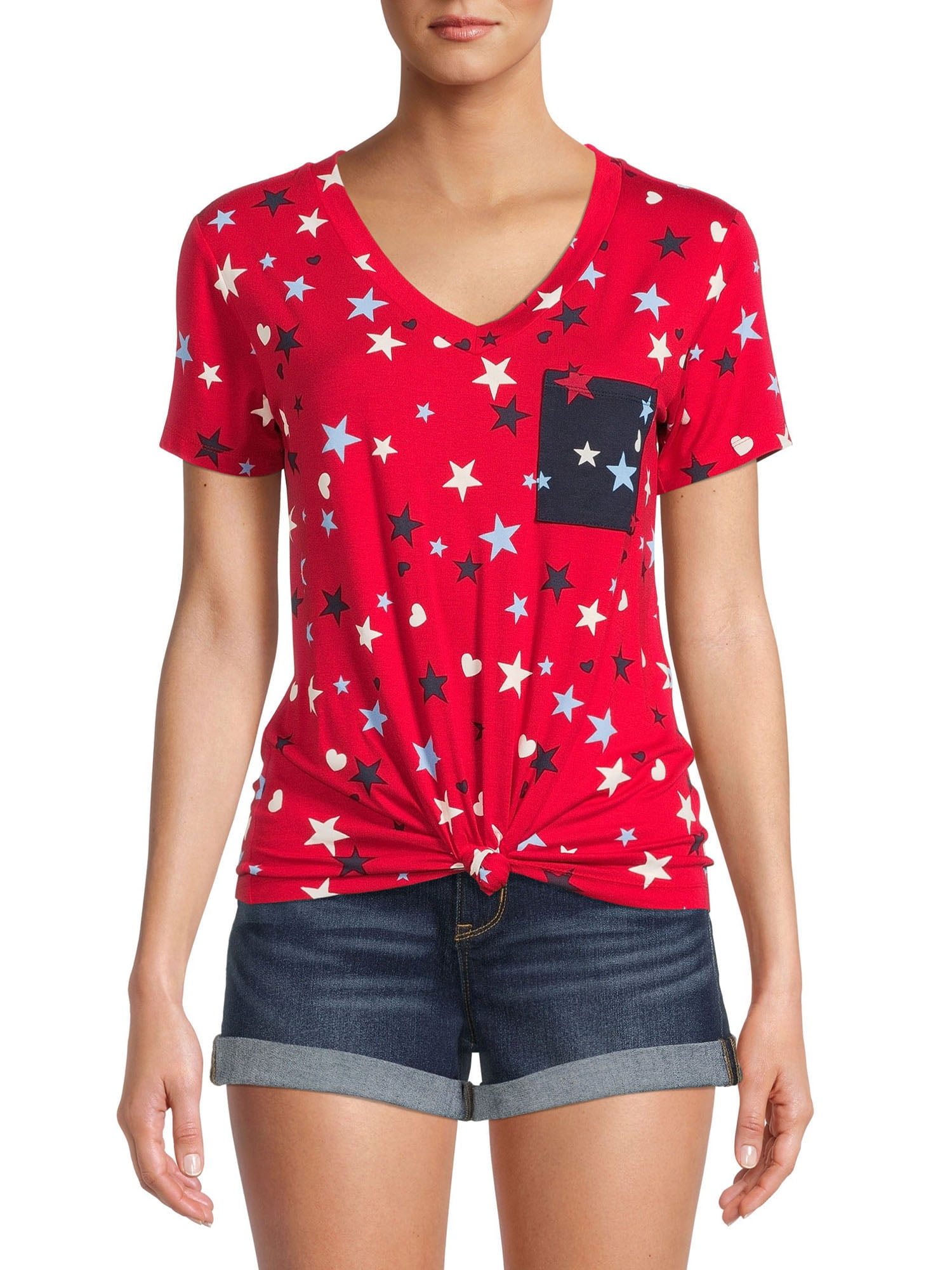 No Boundaries Juniors’ Conversational T-Shirt - Walmart.com