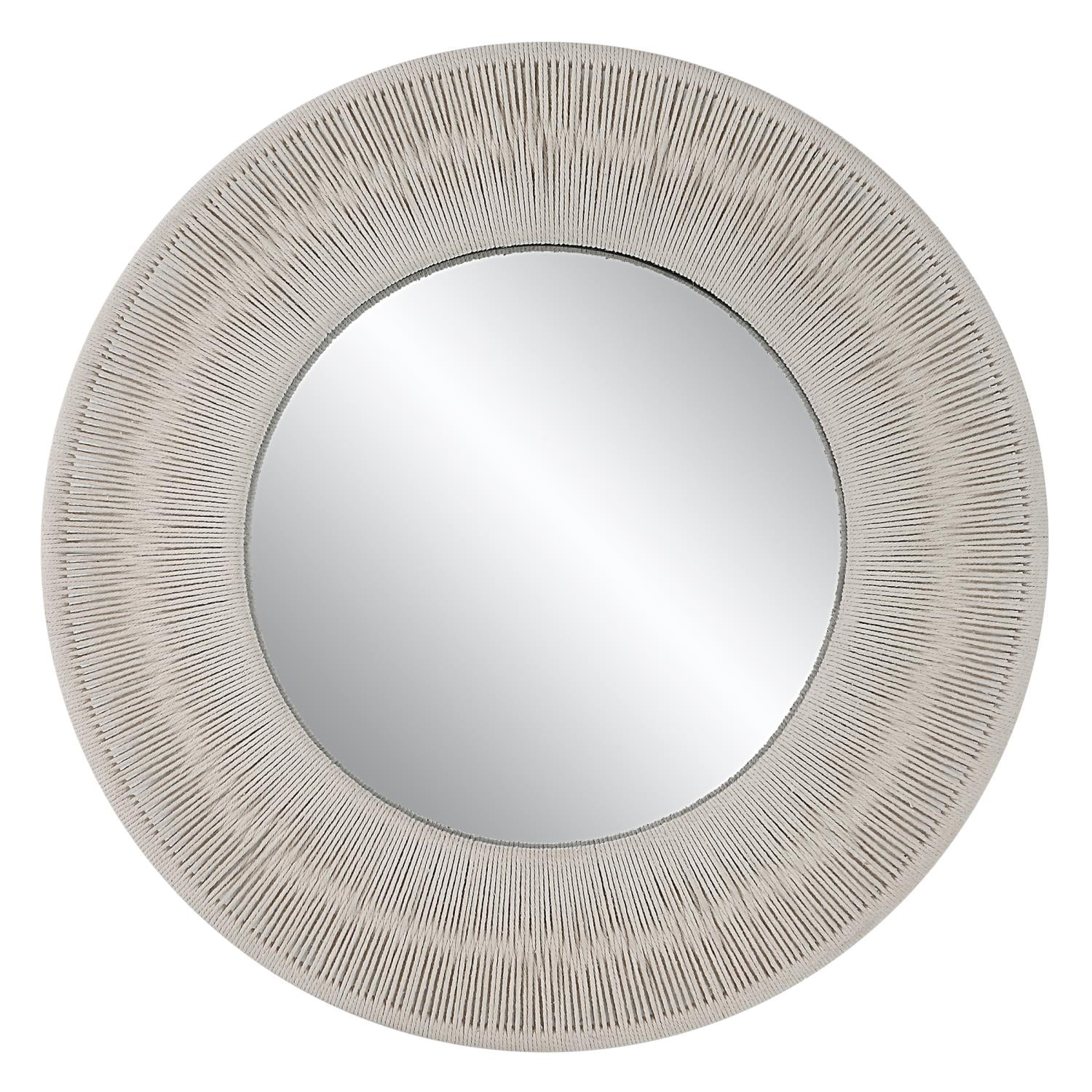 Uttermost Sailors Knot White Small Round Mirror 09824 - Walmart.com