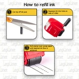 LegiLiner Self-Inking Teacher Stamp-3/4 inch Dashed Handwriting Lines ...