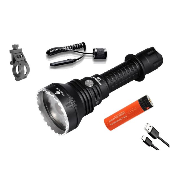 Combo: Acebeam L19 PM1 WHITE LED Flashlight -1650 Lumens 1300 meter ...