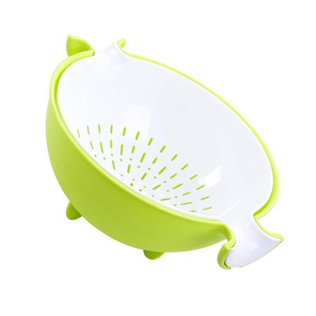 2-In-1 Kitchen Strainer/Colander & Bowl Sets, Large Plastic Washing ...