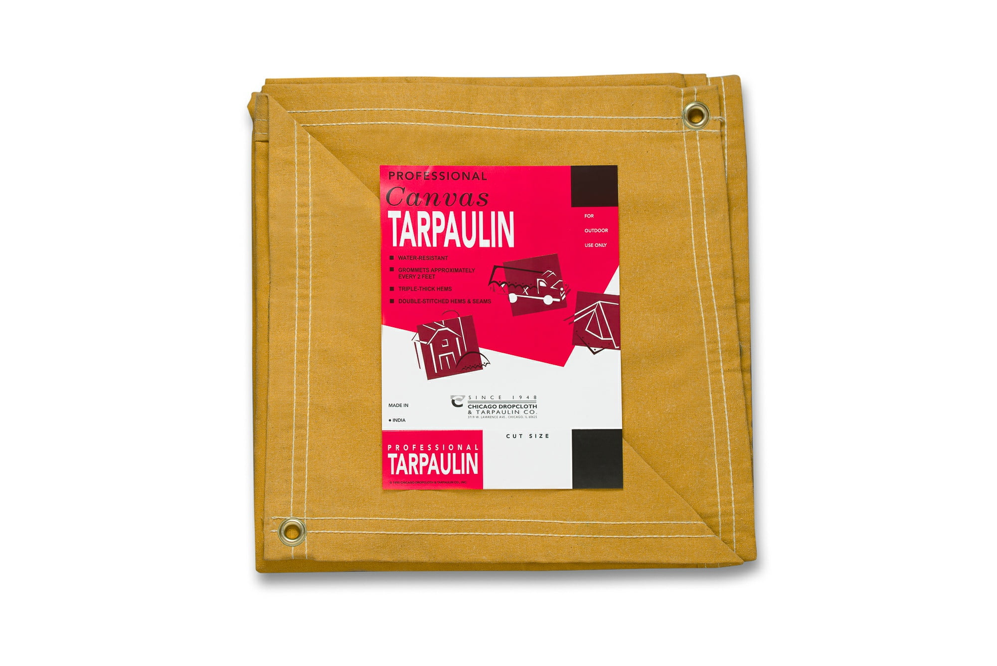 10' x 12' Gold Canvas Tarp - Walmart.com