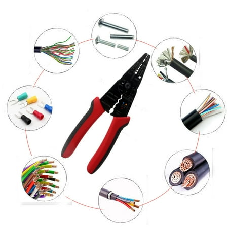 SHENMO Wire Stripper, 8 inch, Wire Cutter, Wire Stripper Crimper, Wire ...