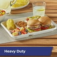 Hefty ECOSAVE 5-Compartment Disposable Paper Trays, 12 Count, Heavy ...