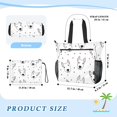 Beach Tote Bag with Waterproof Wet Pocket & Detachable Pouch for Pool ...