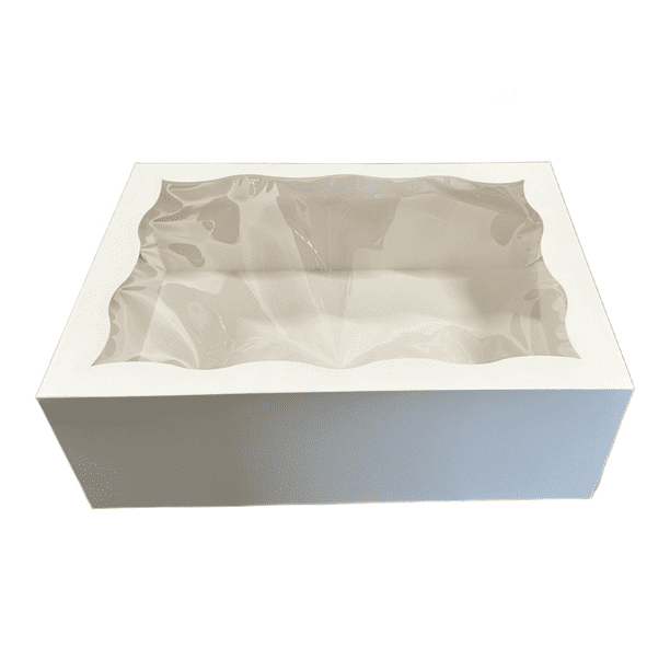 Easy Popup White Window Cake / Bakery Box 17″ x 12″ x 6″ - 25 pack ...