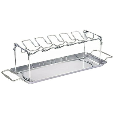 Mr. Bar-B-Q - Chrome Roast and Rib Rack - Walmart.com