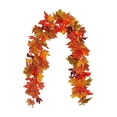 Artificial Maple Leaf Vine Garland 175cm, Fall Autumn Harvest Decor for ...