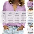 ClodeEU Women's V Neck Long Sleeve Button Down Blouse, Casual Loose Fit ...