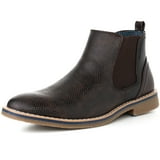Alpine Swiss Mens Nash Chelsea Boots Snakeskin Ankle Boot Genuine ...