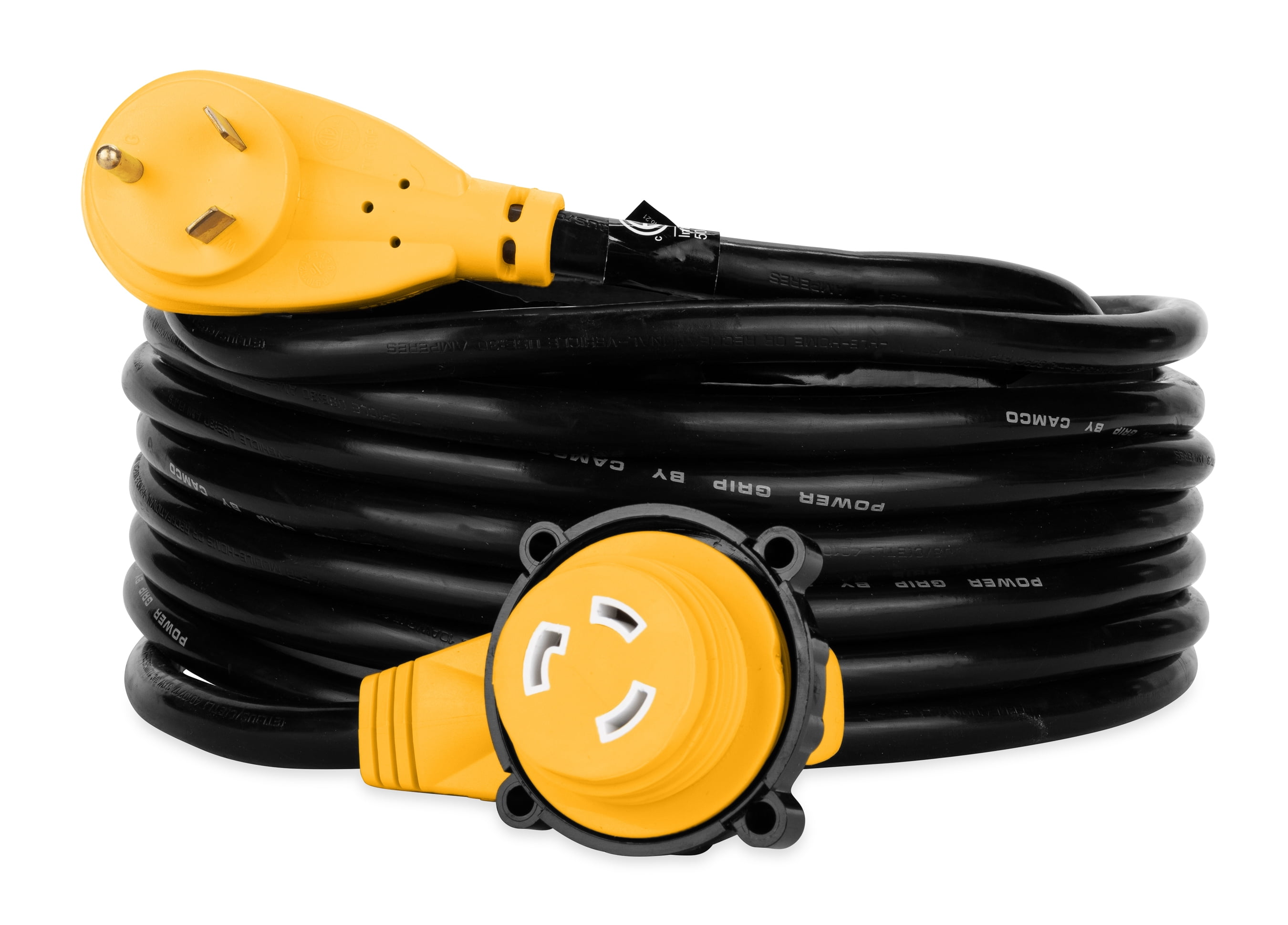 Camco PowerGrip Camper/RV Power Cord | Rated for 125 Volts/3750 Watts ...